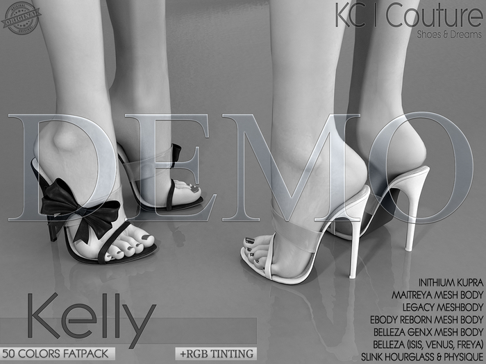 Second Life Marketplace - *DEMO* -KC- KELLY HEELS / 50 COLORS FATPACK