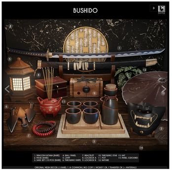 Second Life Marketplace - 13. BAMSE : Bushido - Hat