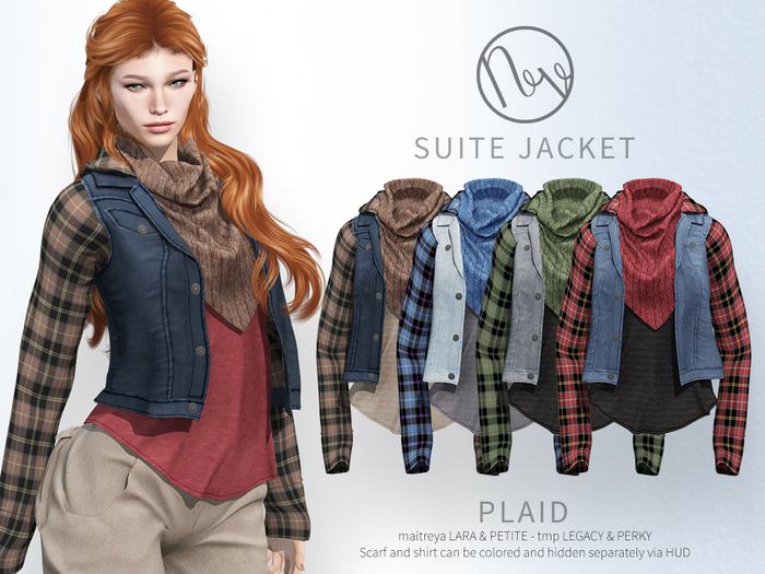 Second Life Marketplace - neve jacket - suite plaid