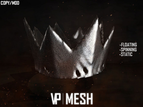 Second Life Marketplace - =VP= Tar Crown, Static-Floating-Spinning ...