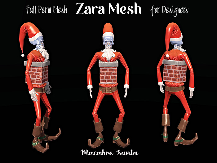 Second Life Marketplace - ZM - Macabre Santa - FULL PERM MESH