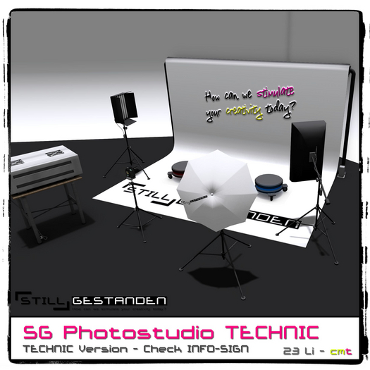 Second Life Marketplace - STILLGESTANDEN - Photostudio TECHNIC VERSION