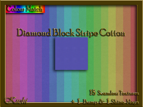 Second Life Marketplace - Diamond Block Stripe Cotton Solids Seamless ...