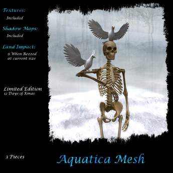 Second Life Marketplace - Aquatica Mesh - 12 Days of Xmas - 02 2 Turtle ...