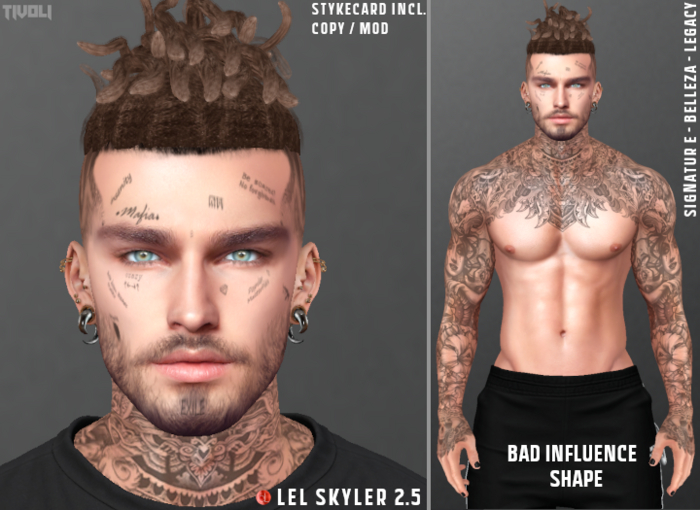 Second Life Marketplace - -Tivoli inc - bad influence shape Lelutka ...