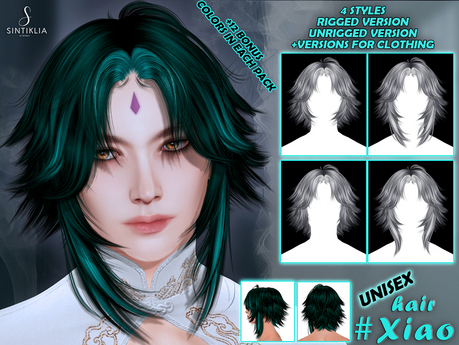 Second Life Marketplace - Sintiklia - Hair Xiao - Naturals&colors