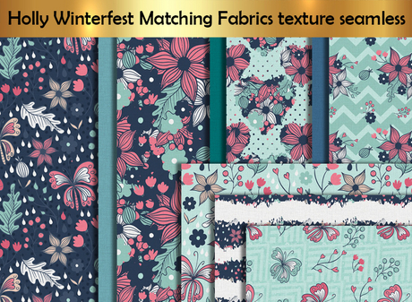 Second Life Marketplace - FatPack Holly Winterfest Matching Fabrics ...