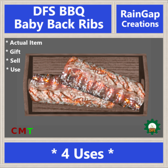 Second Life Marketplace - DFS BBQ Baby Back Ribs ACTUAL ITEM