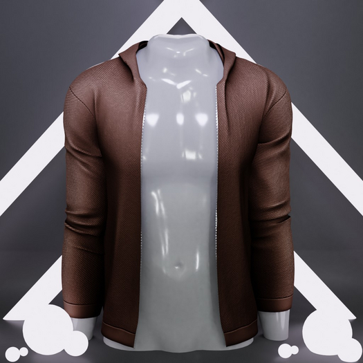 Second Life Marketplace - RUFF - Myles Hoodie - Brown