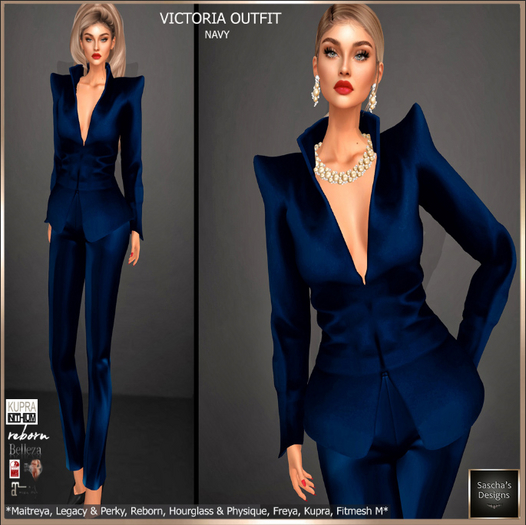 Second Life Marketplace - SAS - Victoria Navy Outfit (MB & FM)