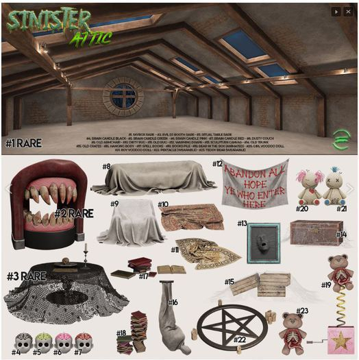 Second Life Marketplace - EQUAL - Sinister Attic - Hanging Body #16