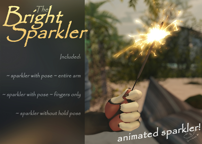 Second Life Marketplace - [ Scree ] Bright Animated Sparkler