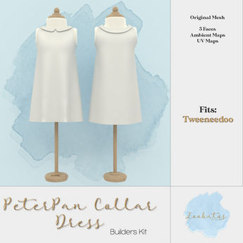Second Life Marketplace - (HUD) Zoobatos - PeterPan Collar Dress ...