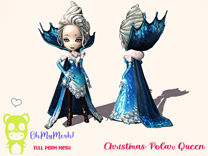 Second Life Marketplace - OhMyMesh! Christmas Polar Queen - Full Perm Mesh