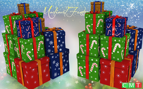 Second Life Marketplace - [MF] Christmas Presents Gifts Boxes piles SET ...