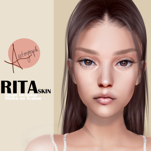 Second Life Marketplace - Autograph- Rita Skin Evox (Porcelain)