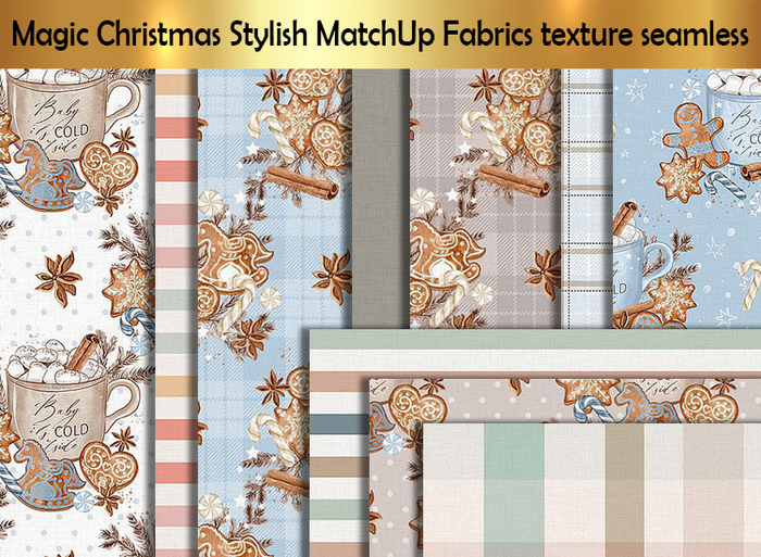 Second Life Marketplace - Magic Christmas Stylish MatchUp Fabrics ...