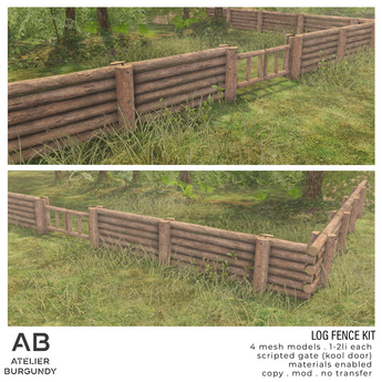Second Life Marketplace - Atelier Burgundy . Log Fatpack *ADD*