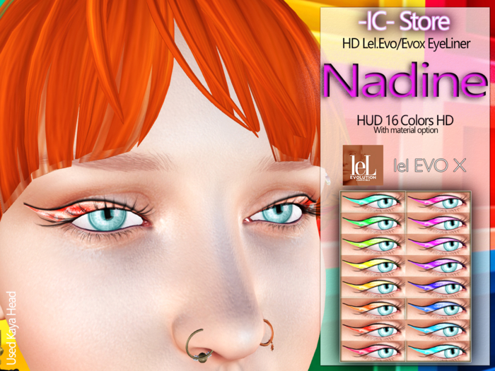 Second Life Marketplace - -IC- Store HD Lel. Evo-EvoX EyeLiner (Nadine ...