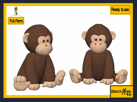 Second Life Marketplace - ::DisturbeD:: * PROMO * Fudge the Monkey ...