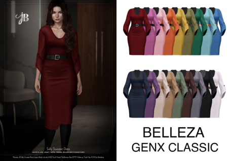 Second Life Marketplace - *Just BECAUSE* Sally Sweater Dress - GenX Classic