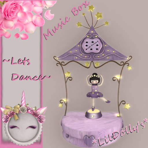 Second Life Marketplace - *LilDolly's* ~Lets Dance Music Box Purple~