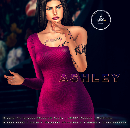 Second Life Marketplace She Ashley Dress Texture Bonus