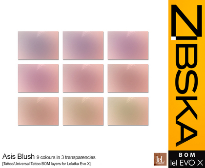 Second Life Marketplace - Zibska Evo X ~ Asis Blush in 9 colors in 3 ...