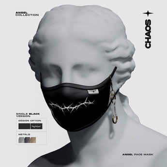 Second Life Marketplace - CHAOS. angel face mask_single black