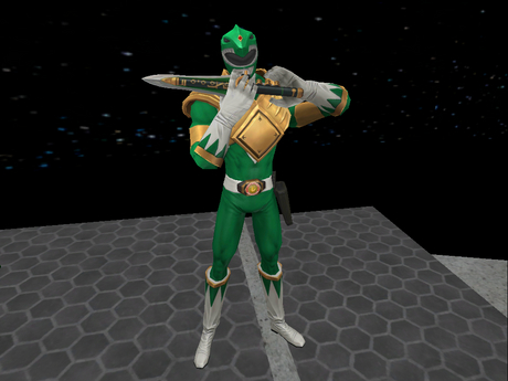 Second Life Marketplace - power rangers green pose