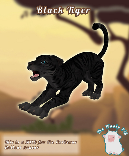 Second Life Marketplace - [WP] Black Tiger for Hellcat