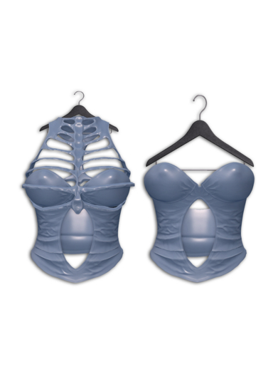 Second Life Marketplace - VINYL - Fike Cage & Top Pak Soft Blue