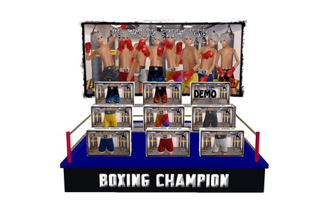 Second Life Marketplace - KC Boxing Shorts Champion Golden