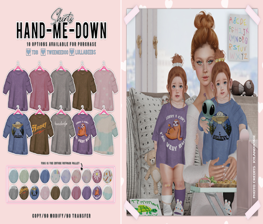 Second Life Marketplace - {m} hand-me-down shirt: honey