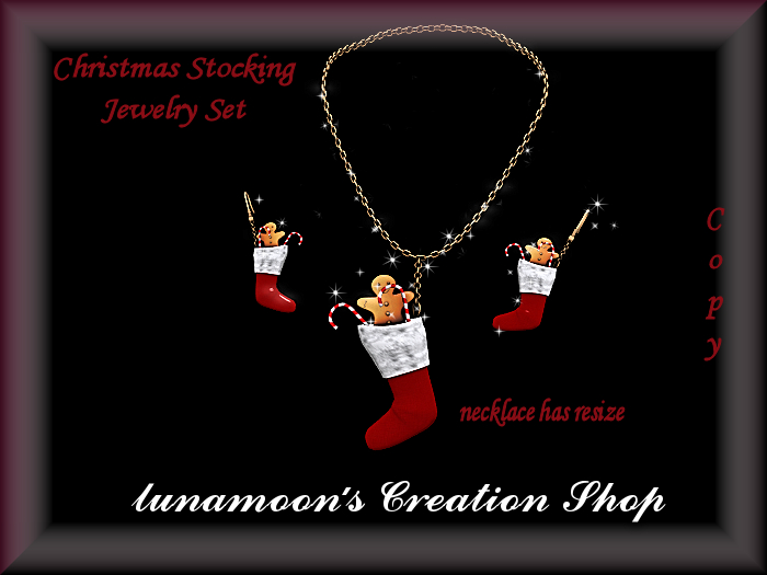 Second Life Marketplace - Christmas Stocking Jewelry Set