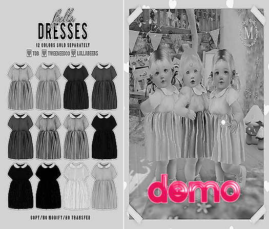 Second Life Marketplace - {m} bella dress: DEMO