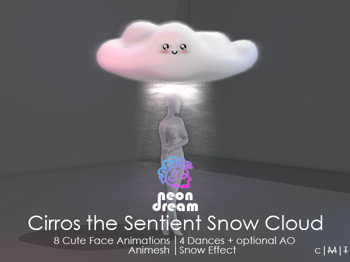 Second Life Marketplace - .:: neon dream ::. Cirros the Sentient Snow Cloud