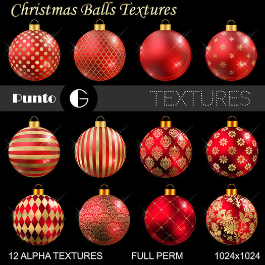 Second Life Marketplace - Christmas Balls Textures