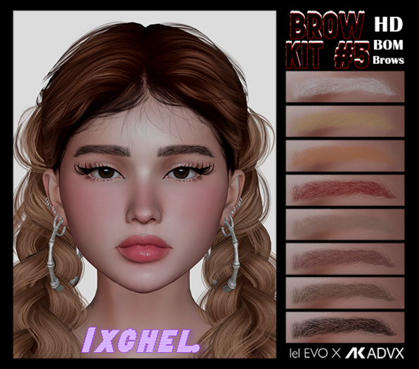 Second Life Marketplace - IXCHEL. - Brow Kit #5 - EVOX//AKADVX