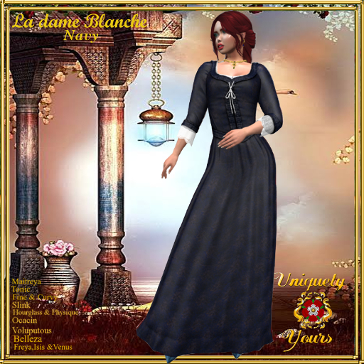 Second Life Marketplace - UY - La dame Blanche NAVY Medevial,Elven ...