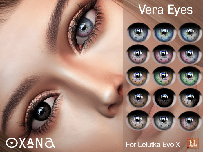 Second Life Marketplace - Vera Eyes - Applier for Lelutka EvoX