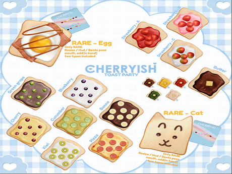 Second Life Marketplace - ::CHERRYISH:: Toast Party - Cucumber