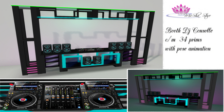 Second Life Marketplace - BOX- BOOTH DJ NEON WITH ANIMATION