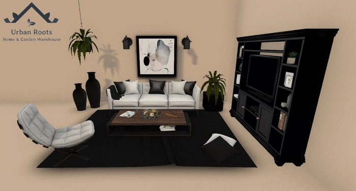 Second Life Marketplace - UR Modern Livingroom Suite White (PG)