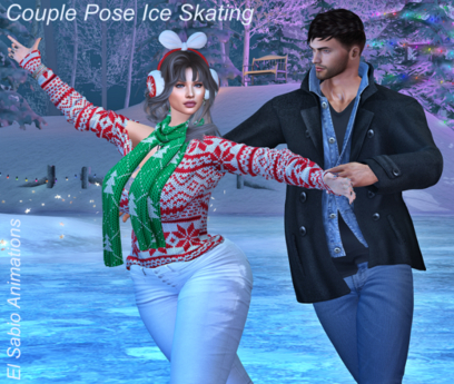 Second Life Marketplace - Ice Skating Couple Pose Package