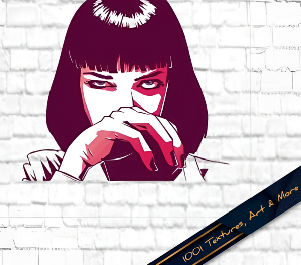 Second Life Marketplace - Pulp Fiction Wall Decal - Full Perm