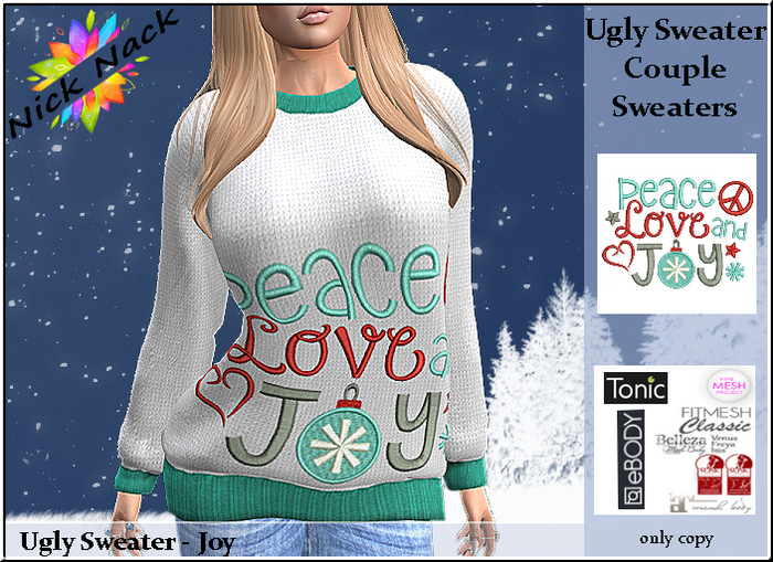 Second Life Marketplace - UglySweater-Female-Joy