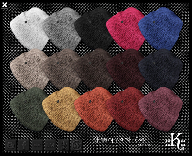 Second Life Marketplace - ::K:: Chunky Watch Cap [wear]