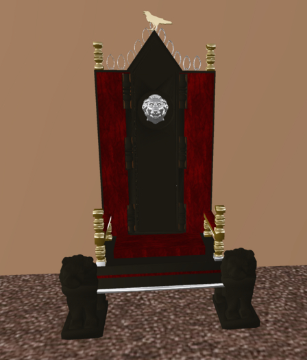 Second Life Marketplace - DHA - Throne 003 Lion Head Full Perm No ...