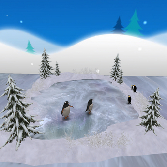 Second Life Marketplace - Animated Penguins Skating Rink